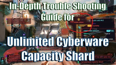 In Depth Tutorial Infinite Cyberware Capacity Shards Bag Glitch