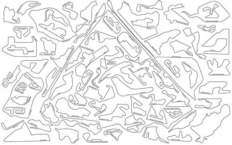 All The Circuits Where F1 Has Raced In Scale In Past Circuits I Put The Last Layout F1 Used