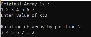Rotate An Array By K Position Using Reversal Algorithm Dot Net Tutorials