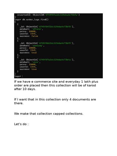 Capped Collections For High Volume Orders Pdf