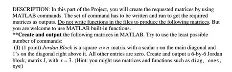 Solved DESCRIPTION In This Part Of The Project You Will Chegg