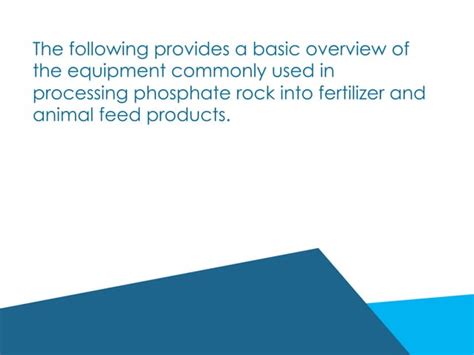 Phosphate Processing Equipment Overview Pdf Home Appliances Home