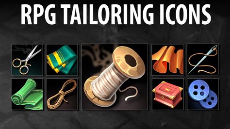 在二维资源创建的rpg Tailoring Icons 虚幻引擎商城