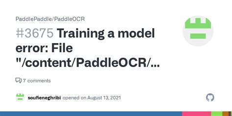 Training A Model Error File Contentpaddleocrppocrdatasimpledatasetpy Line 128 In