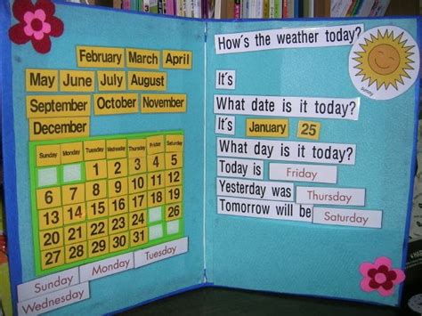 Visual Korean Calendar With Basic Sentences