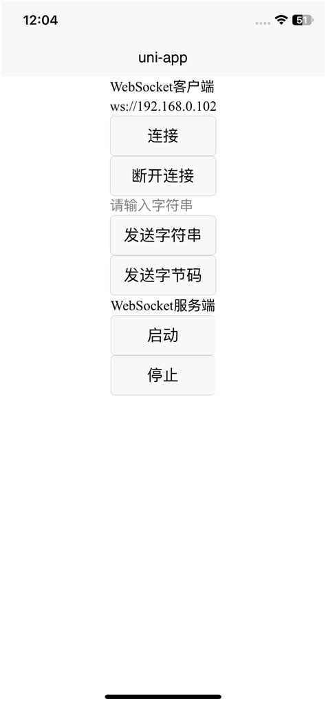 Websocket包含客户端和服务端、支持收发字符串和字节码 Dcloud 插件市场