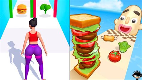 Twerk Race 3d Sandwich Runner Juice Run 3d Satisfying Mobile Games