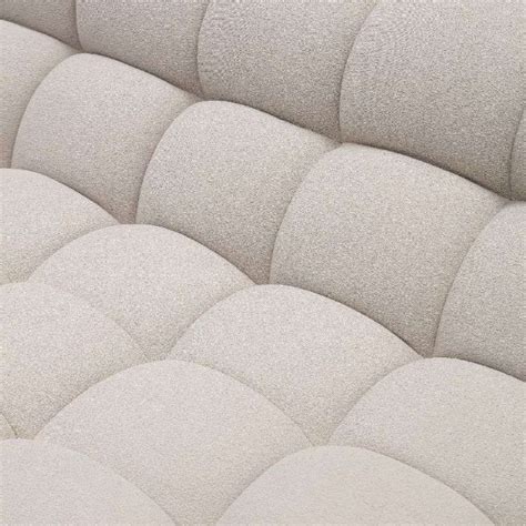 Divani Casa Yolanda Modern Curved Beige Tufted Sectional Sofa Kfrooms