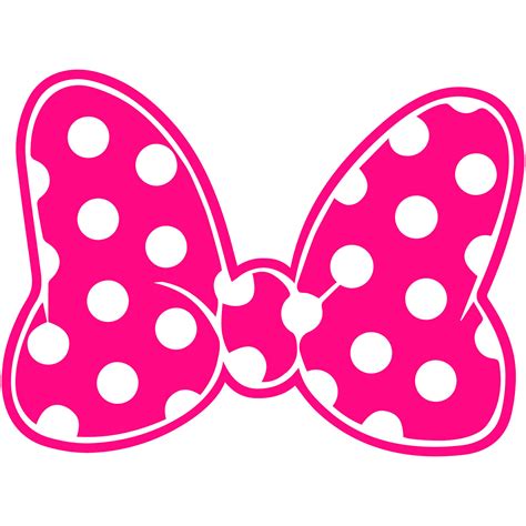 Minnie Mouse Polka Dot Bow 4 Disney Decal Sticker Vinyl Walt Land