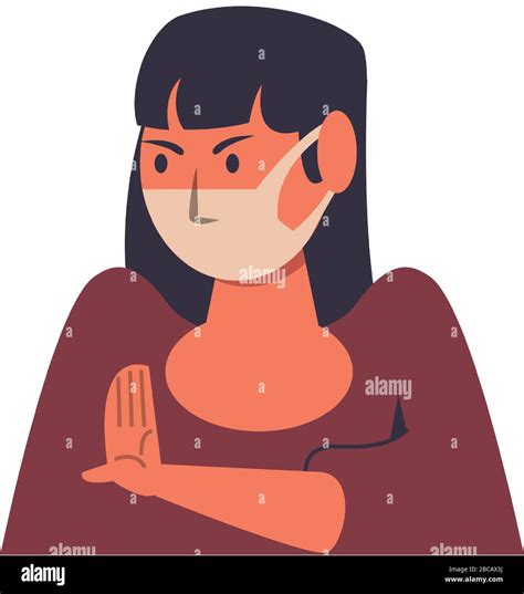 Woman Using Face Mask Character Stock Vector Image And Art Alamy