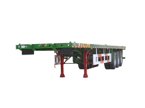 3 Axle 40ft Container Flatbed Semi Trailer Lowest Price