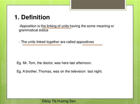 Apposition