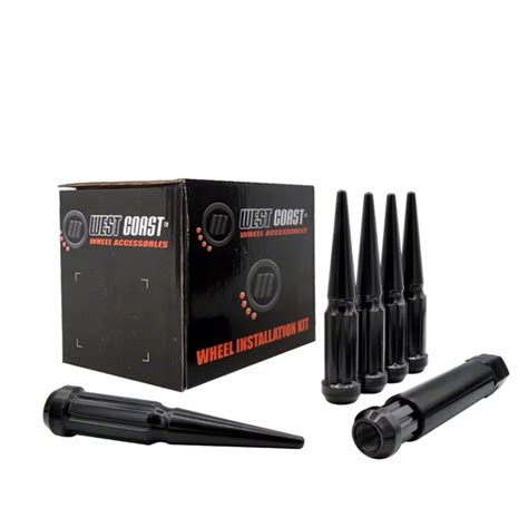 RAM Black Spike Lug Nuts Set Of RAM Free Shipping