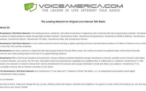Voiceamerica And World Talk Radio Llc Phoenix Az Alignable
