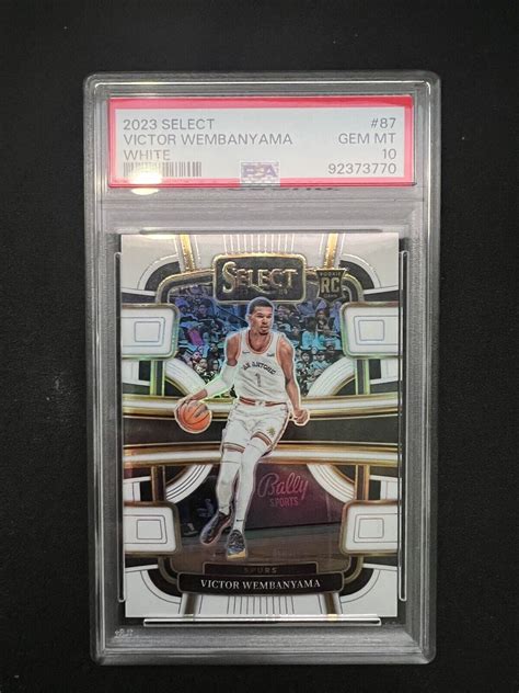 Victor Wembanyama 2023 Select 87 Concourse White 149 Price Guide