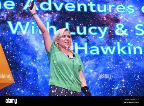 English Novelist Lucy Hawking Daughter Of The Late Theoretical