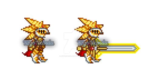 Excalibur Sonic Sprite By Lowtiermecha On Deviantart