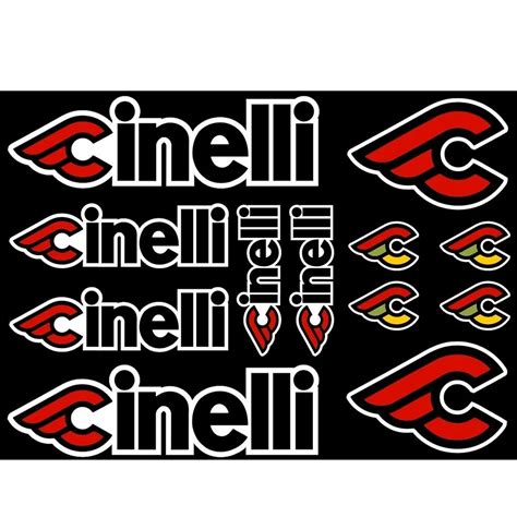 Автомобильная наклейка на раму велосипеда CINELLI, комплект клея для ...