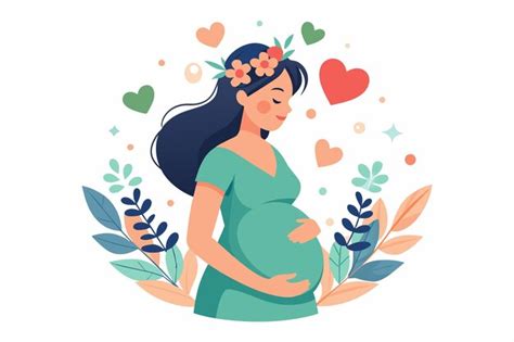 Mujer Embarazada Sosteniendo Su Vientre Con Ternura Madre Cuidado