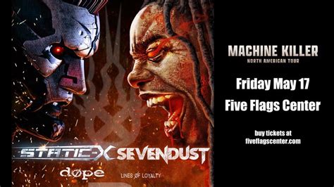 Static X And Sevendust Machine Killer Tour Five Flags Center Dubuque