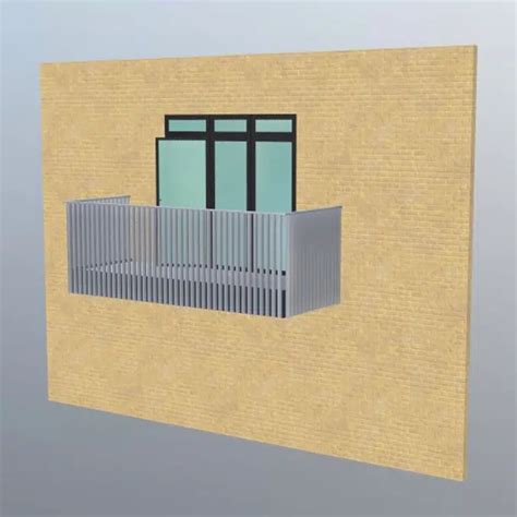 Bim Objects Free Download Left Rotated Vb Balustrade Rectangular
