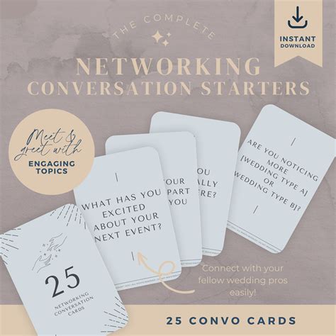 networking conversation starters the wedding pro work shop