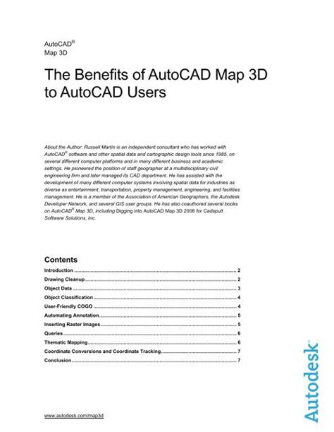 The Benefits Of Autocad Map 3d To Autocad Users