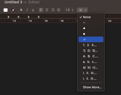 Make A List Bullet And Numbering In TextEdit On Mac Code2care