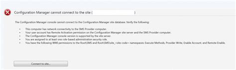 Can T Connect To Configmgr Sp R Console Configuration Manager