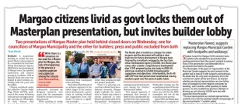 Citizens Question High Costs Lack Of Transparency As Details Of Margao