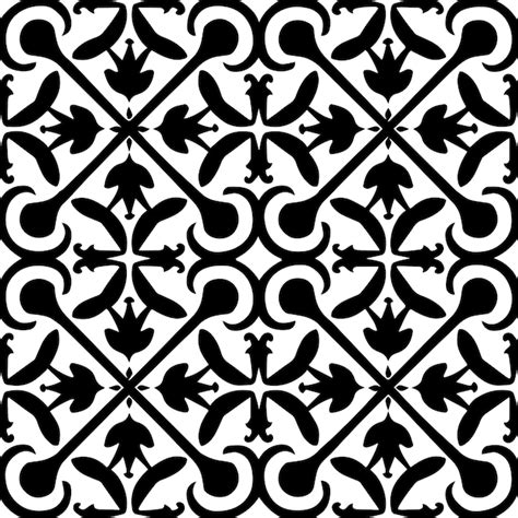 Premium Vector Black And White Geometric Tesselation Seamless Repeat