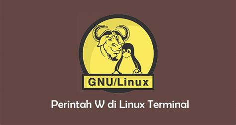 Penggunaan Perintah W Di Linux Terminal Linuxid