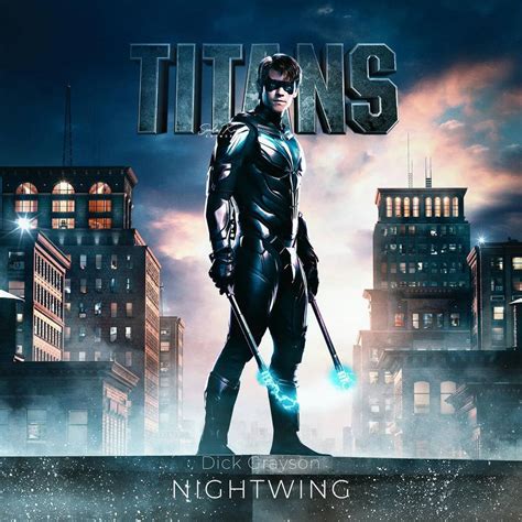 Titans Nightwing Fanmade Poster By Sonilakupi By Tytorthebarbarian On