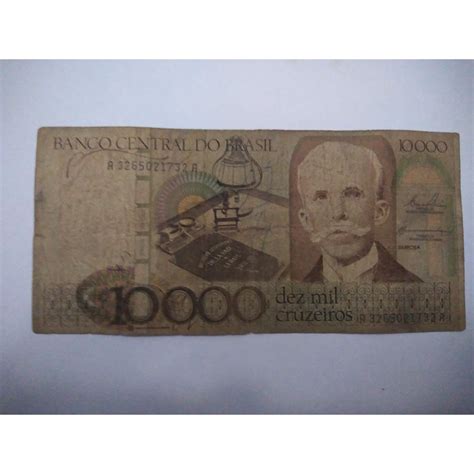 Nota Antiga De 10 Mil Cruzeiros Shopee Brasil