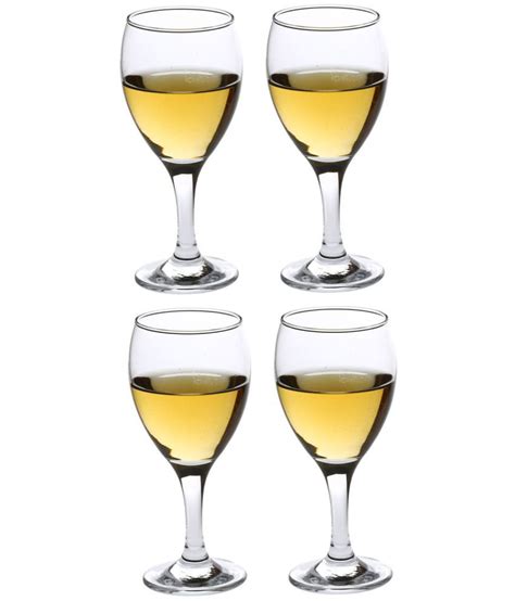 1st Time Glass Wine Glasses 200 Ml Pack Of 4 Buy Online At Best
