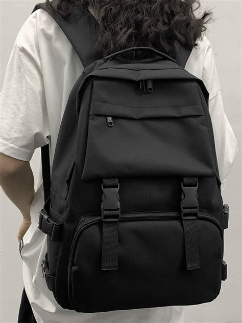 Large Capacity Buckle Decor Backpack Artofit