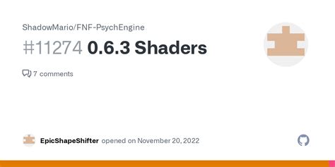 063 Shaders · Issue 11274 · Shadowmariofnf Psychengine · Github