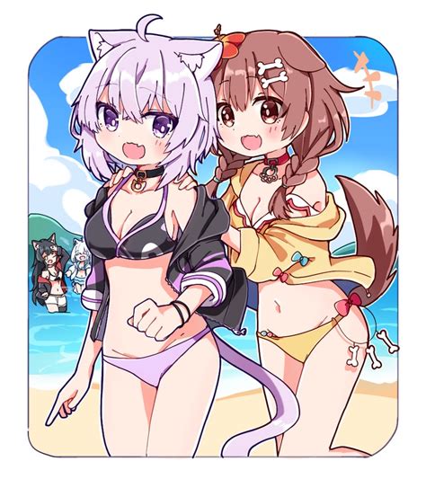 Shirakami Fubuki Nekomata Okayu Inugami Korone Ookami Mio Inugami Korone And More