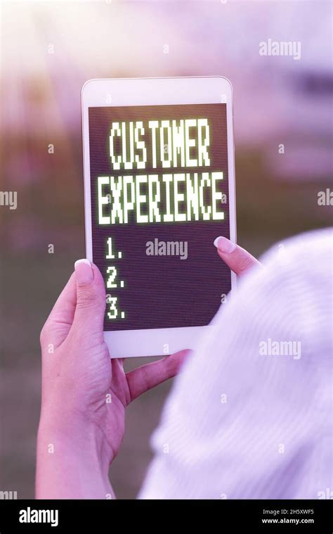 Writing Displaying Text Customer Experience Business Concept Product Of Interaction Between