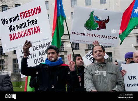 Balochistan Protest Outside Downing Street Protesting Genocide By