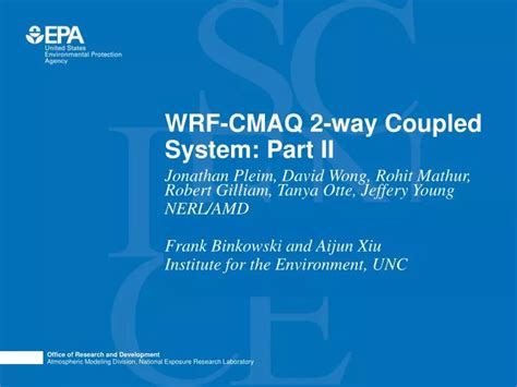 ppt wrf cmaq 2 way coupled system part ii powerpoint presentation