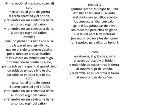 Himno Nacional Mexicano Letra