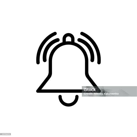 검은 색 또는 벨 벨 링 알람 알림 아이콘 템플릿 고립 된 흰색 배경에 모바일 앱 Ui 평면 간단한 아이콘에 대한 소셜 미디어 기호 Eps 10 벡터 검은색에 대한 스톡