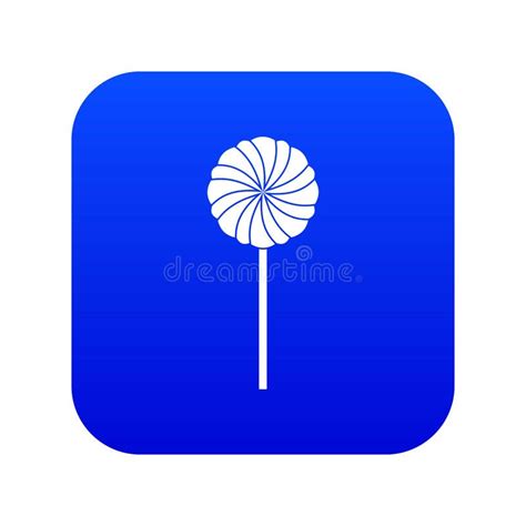 Round Candy Icon Digital Blue Stock Vector Illustration Of Sugar Sweet