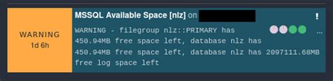 Mssql Available Space Alert How To Manually Grow The Database File