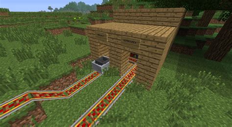 Minecart Item Transport Contraption Minecraft Map