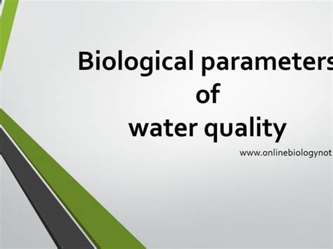 Physical Parameters Of Water Quality Physical Characteristic Of Water