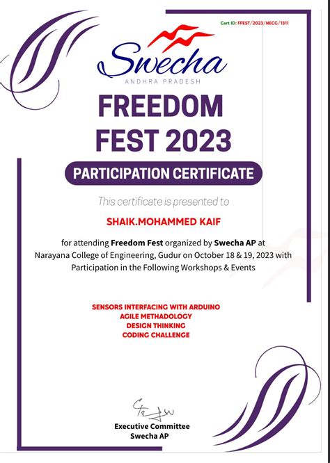 Mohammed Kaif Sk On Linkedin Swechafreedomfest Necg Techinnovation