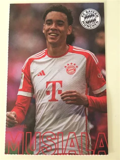 AUTOGRAMMKARTE AK JAMAL MUSIALA FC Bayern München FCB Saison EUR