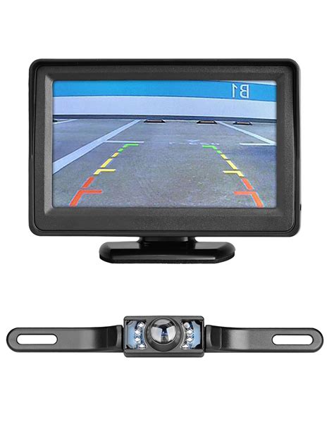 Backup Camera Monitor Kit Wireless Lychee 4 3in Monitor And Rear View Camera With Night Vision